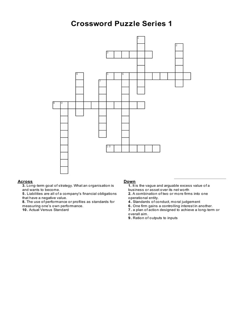 March Crossword Puzzle Series 1 | PDF