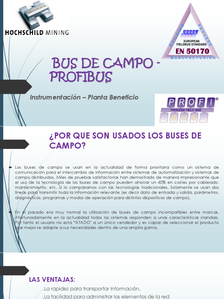 PROFIBUS: Líder en Buses de Campo | PDF | Modelo osi | Red de computadoras