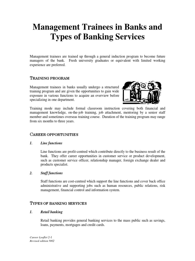 Types of Banking Services | PDF | Investment Banking | Banks