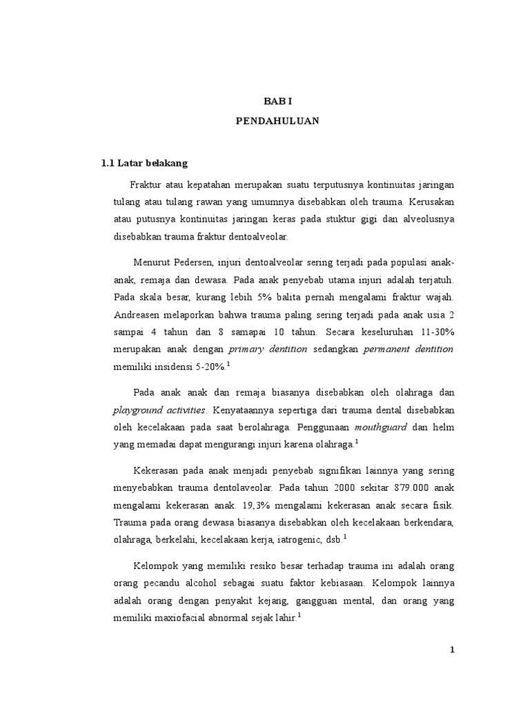 Fracture Dentoalveolar Gilut | PDF