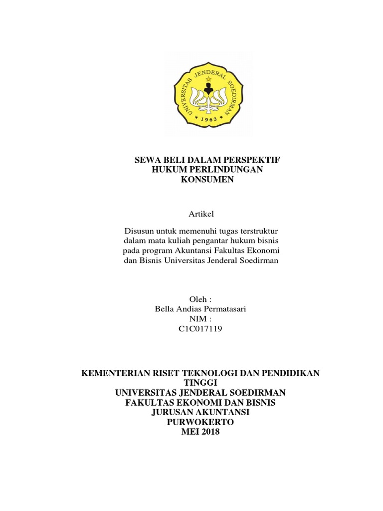 Tugas PHB Bella Andias | PDF