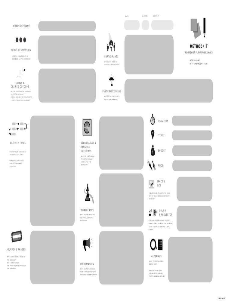 Workshop Planning Canvas Guide | PDF