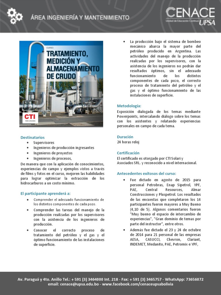 Tratamiento de Crudo | PDF | Petróleo | Química