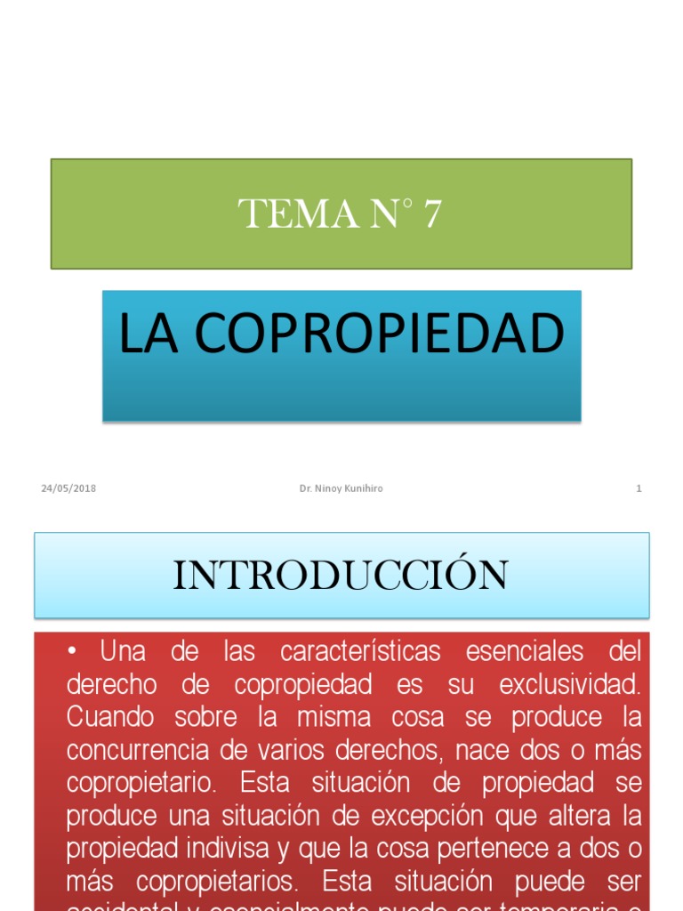 Conceptos y Clases de Copropiedad | PDF | Condominio | Urbano