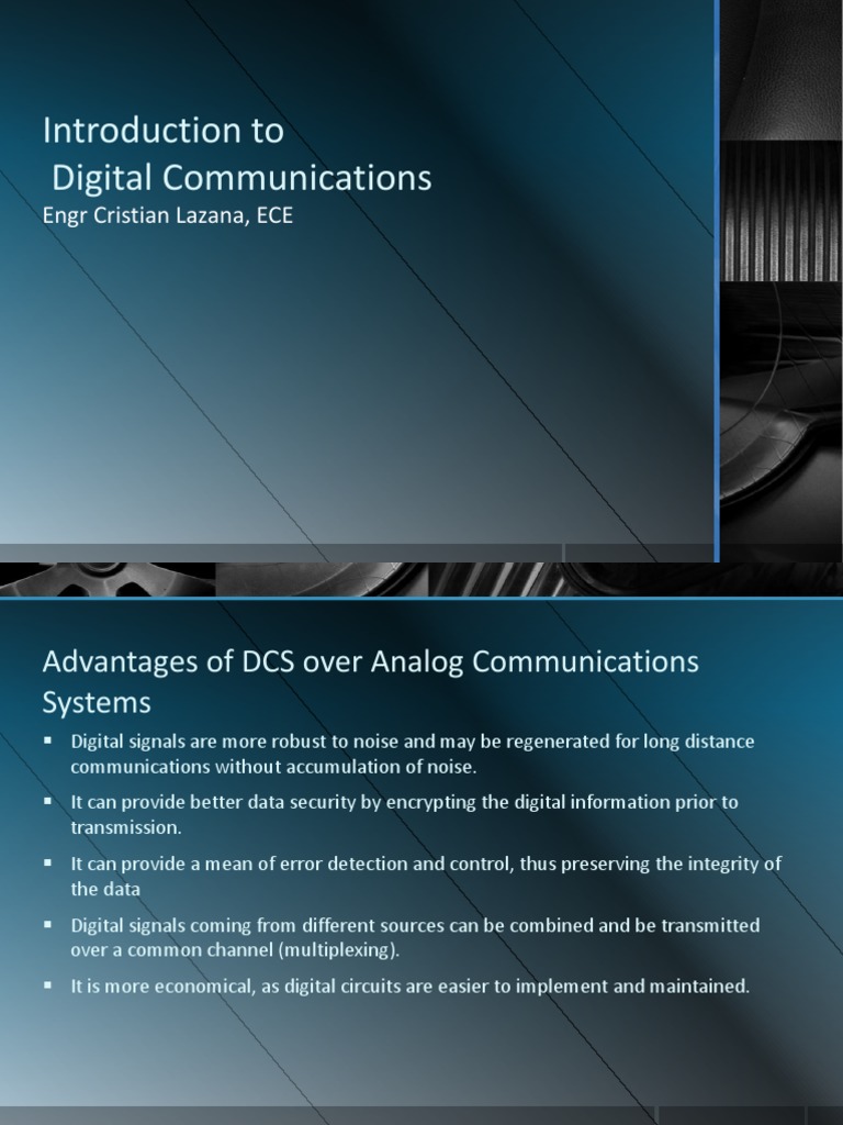 Introduction To Digital Comms | PDF | Radio Propagation | Coaxial Cable
