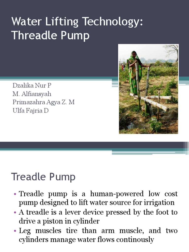 Treadle Pump for Small Farmers | PDF | Pump | Energy Technology