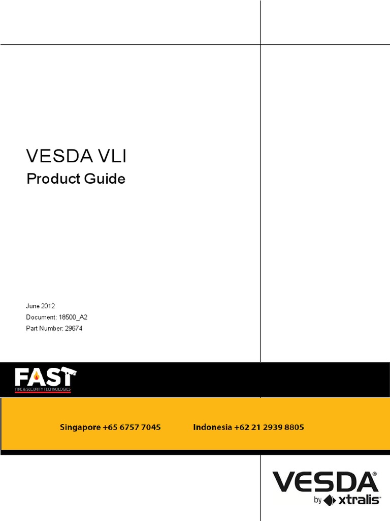 Vesda Vli: Product Guide | PDF | Indemnity | Electromagnetic Interference