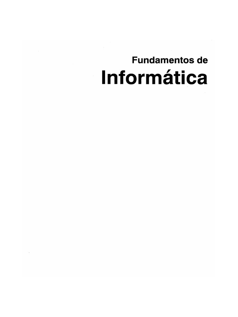 Fundamentos de Informatica 1995 PDF | PDF | Teoría de la complejidad computacional | Ciencias de ...