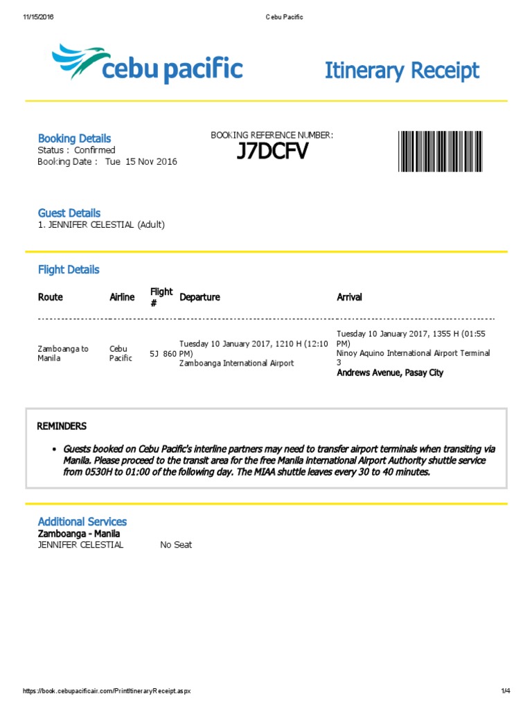 Cebu Pacific PDF | PDF | Travel Visa | Passport
