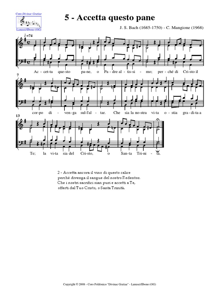 Accetta Questo Pane PDF | PDF