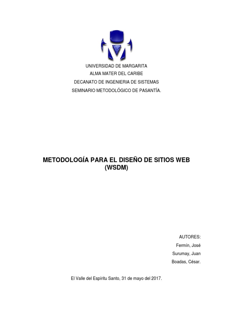 Metodología WSDM para Diseño Web | PDF | Ontología (Ciencias de la ...