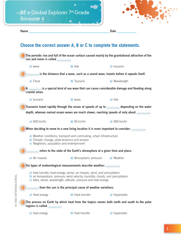 7th Grade Global Explorer Weather and Climate Document | PDF | Cyclone ...