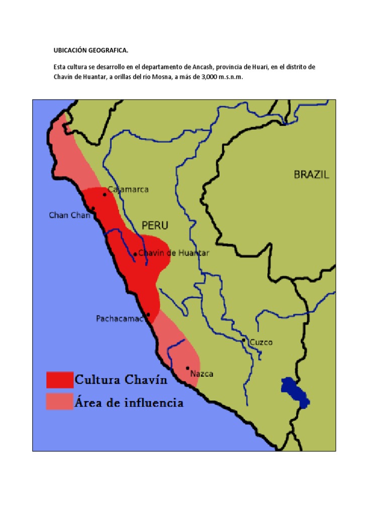 Chavin - Ubicación Geografica y Manifestaciones Culturales D | PDF