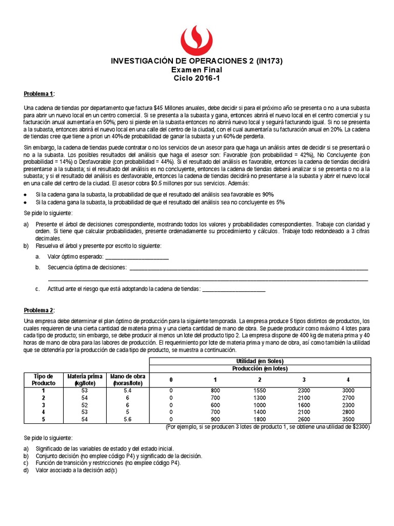 IO2 UPC Final 16-1 y Clave de Respuestas | PDF | Enseñanza de matemática | Science