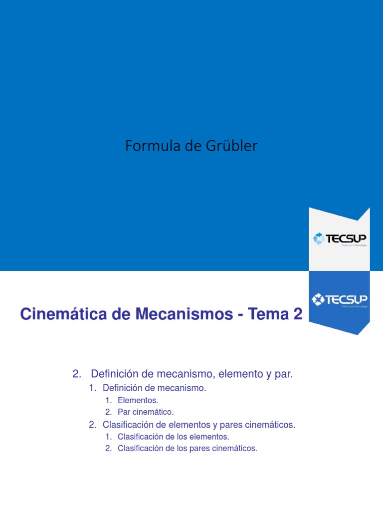 Mecanismos Grubler | PDF | Movimiento (física) | Cinemática