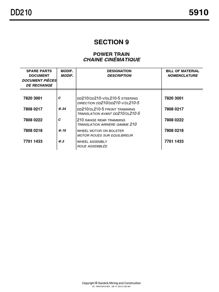 S09 Power Train | PDF | Piston | Equipment