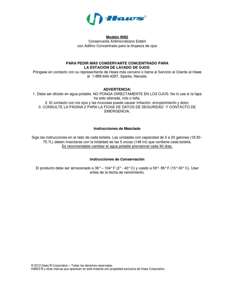 9082 Líquido Bactericida Espanhol | PDF | Carbón | Sodio