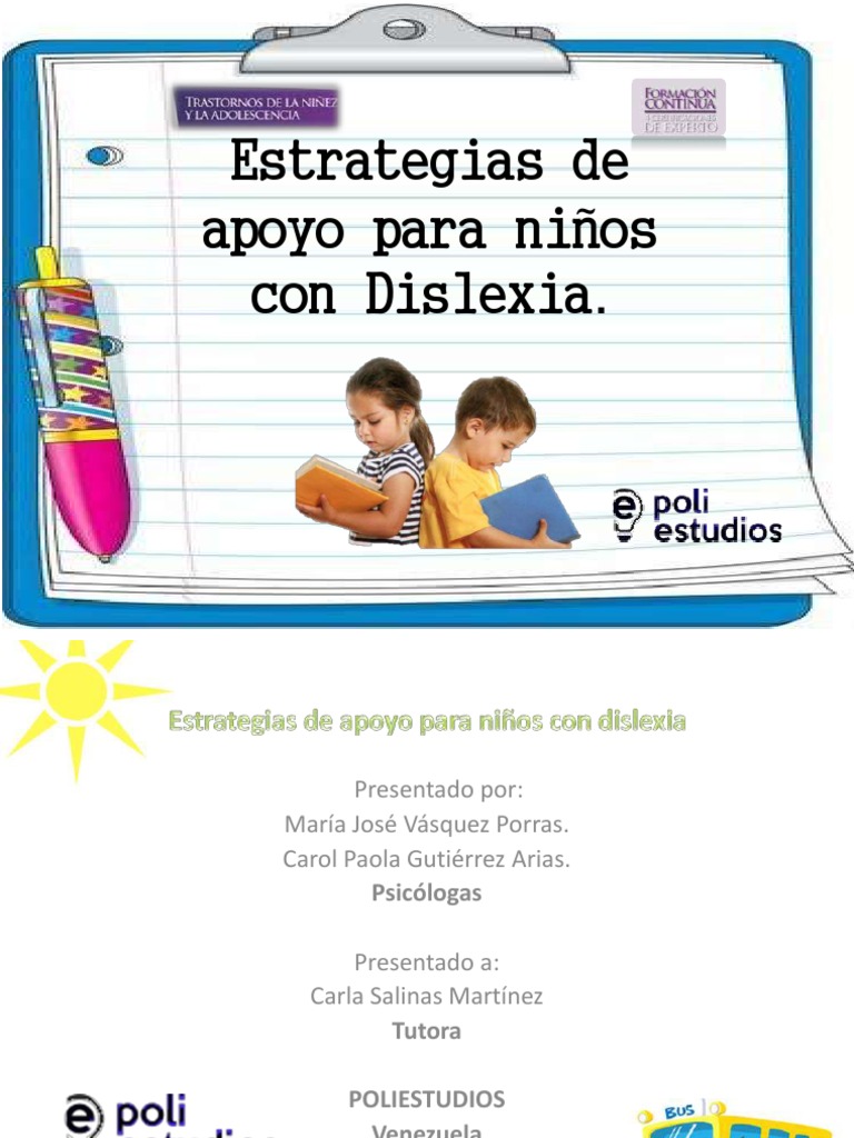 Estrategias para Niños con Dislexia | PDF | Dislexia | Palabra