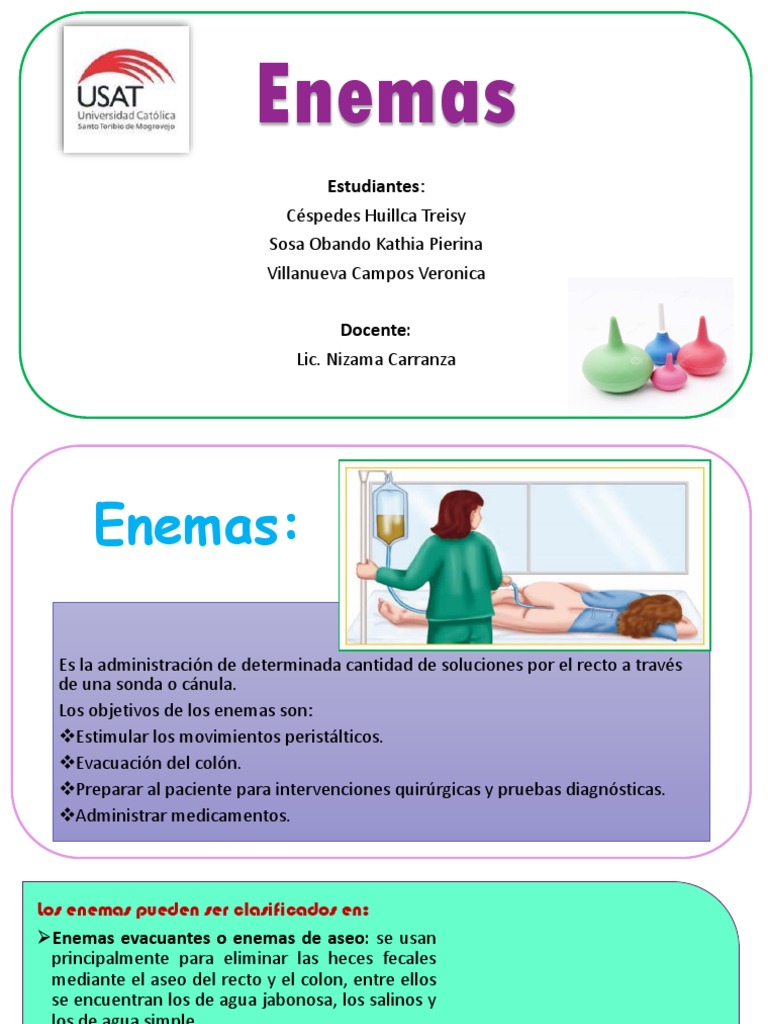 Enemas | PDF | Estreñimiento | Heces