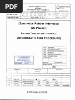 Hydrostatic Testing Procedure | PDF | Water | Civil Engineering