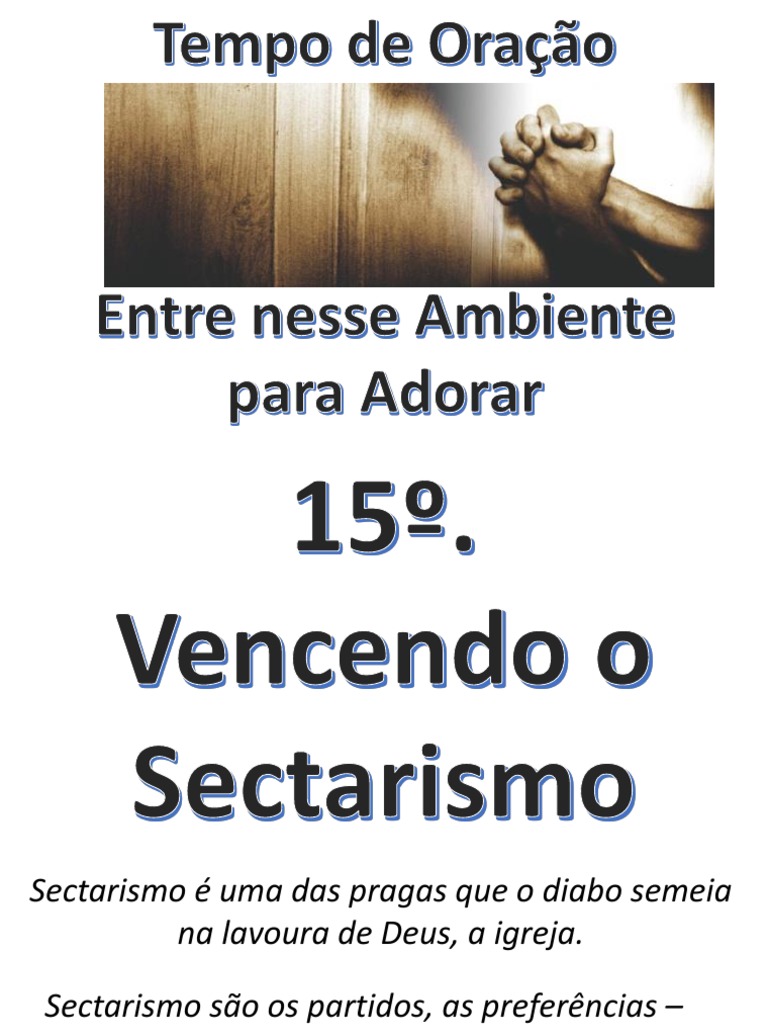 Vencendo o Sectarismo na Igreja | PDF