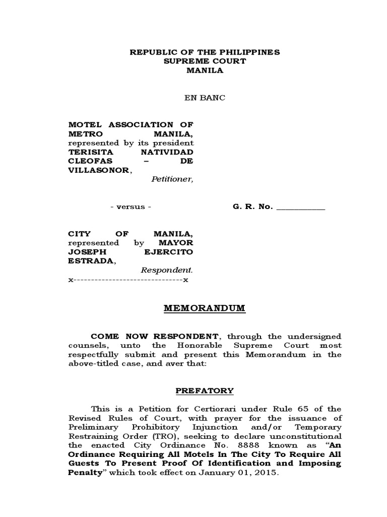 Sample Work Memorandum | PDF | Certiorari | Supreme Courts