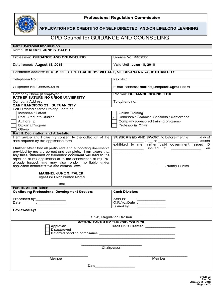 CPDD-03 Rev 04 Self Directed Edited Ardm | PDF | Government Information ...