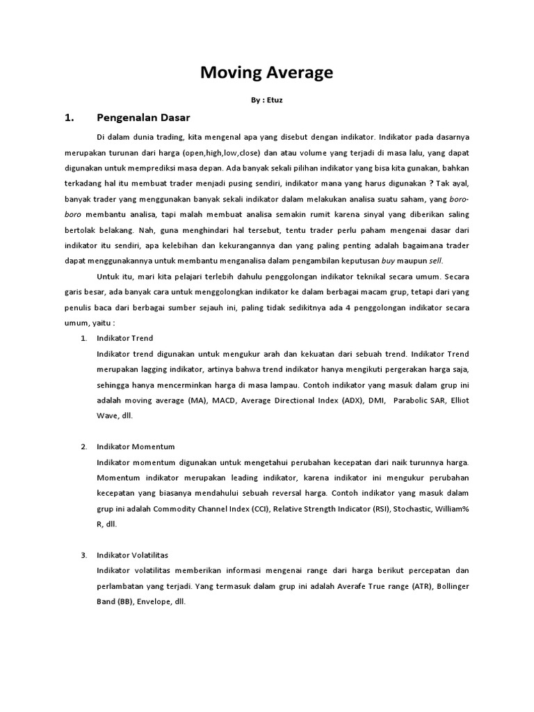 Moving Average PDF | PDF