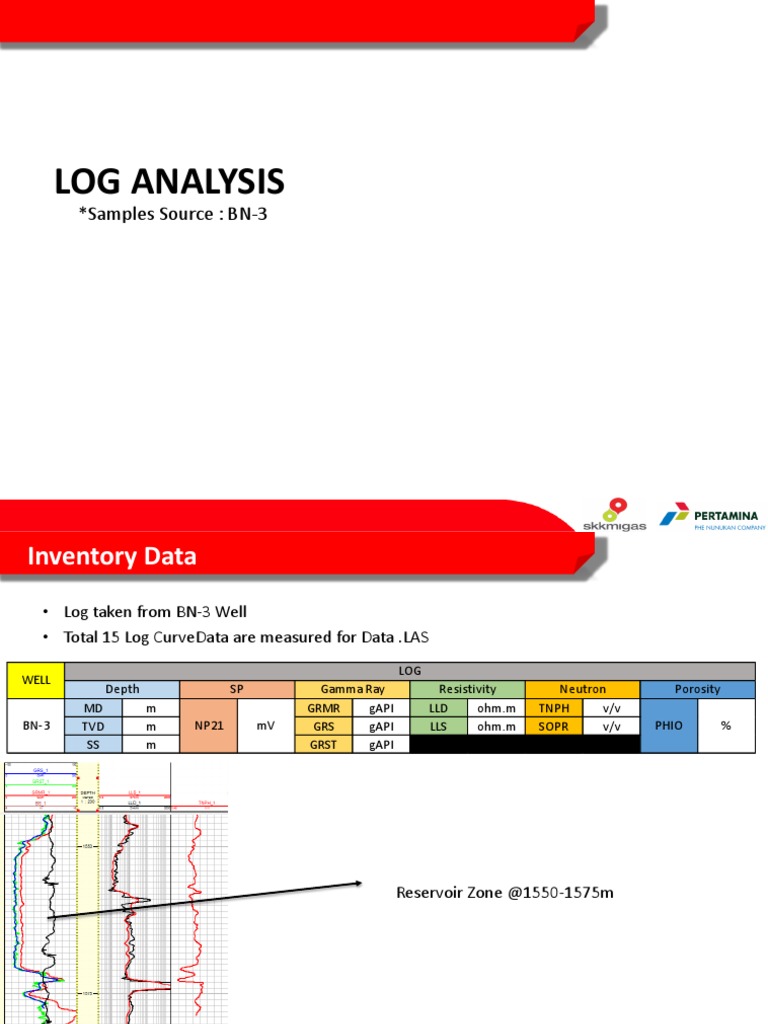 BN-3 Well Log Analysis Report | PDF