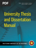 PUP Thesis Paper Template | PDF | Academia | Further Education