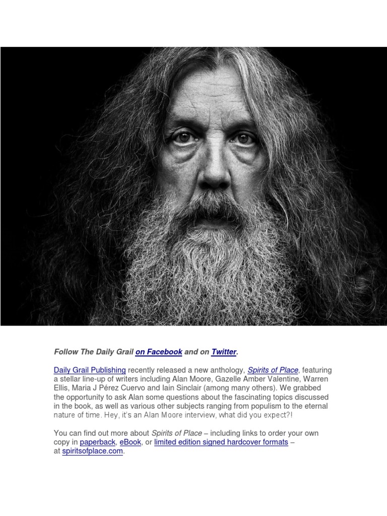 ALAN MOORE Interview | PDF | Reality | Consciousness