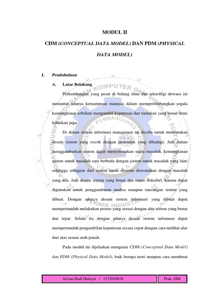 Modul II CDM Dan PDM Alpin Fix | PDF | Karier & Perkembangan | Bisnis