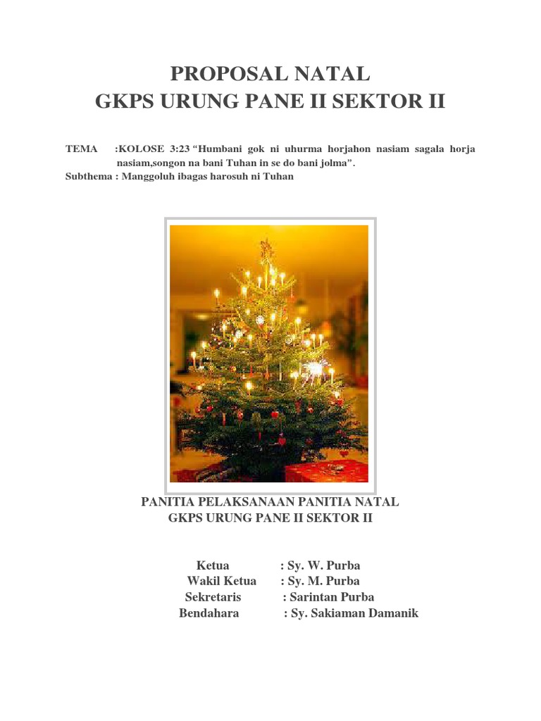 Proposal Natal Gkps Urung Pane 2 Sektor 2.HTML | PDF