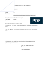 Contoh Surat Pesanan Oot | PDF