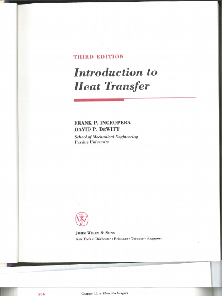 Incropera Example 11.1 | PDF