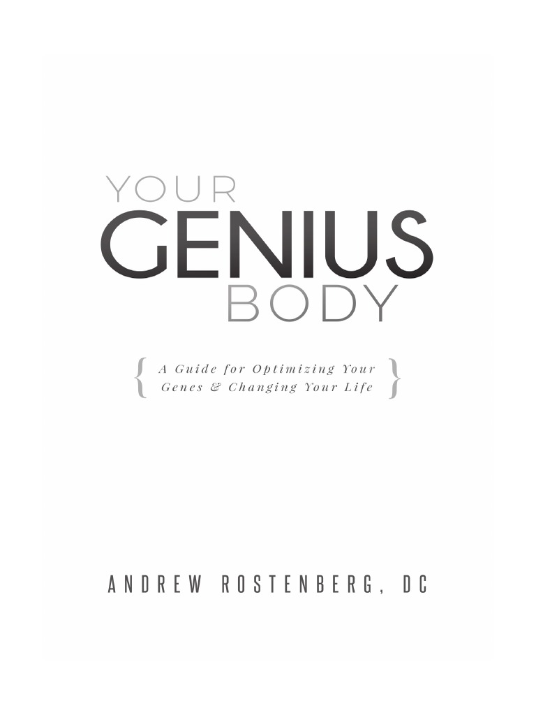 Your Genius Body Free PDF | PDF | Epigenetics | Single Nucleotide ...