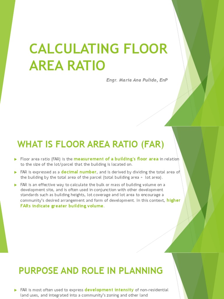 Calculating Floor Area Ratio (FAR) | PDF | Area | Teaching Mathematics
