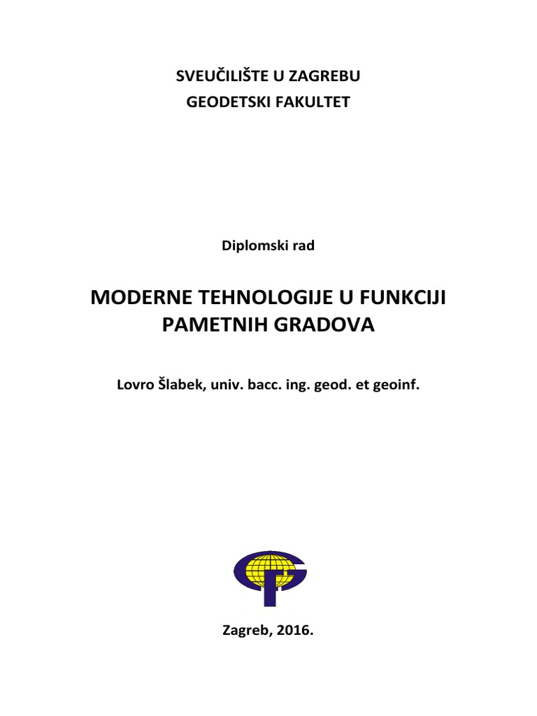 828518.moderne Tehnologije U Funkciji Pametnih Gradova | PDF