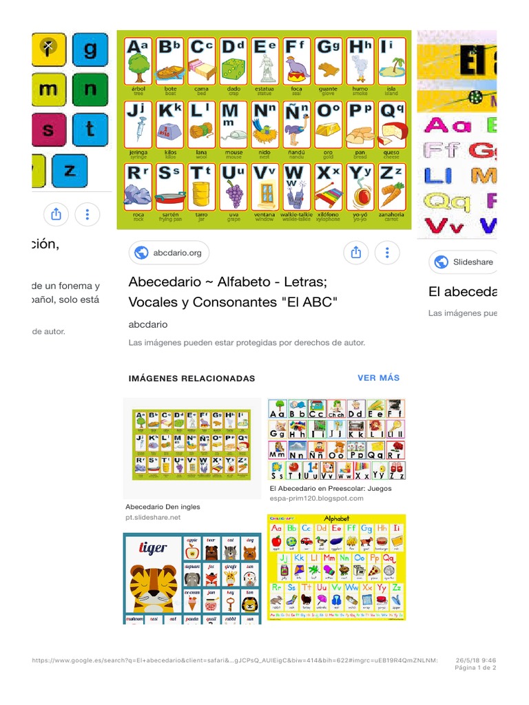El Abecedario - Buscar Con Google | PDF | Alfabeto | Codificación de ...