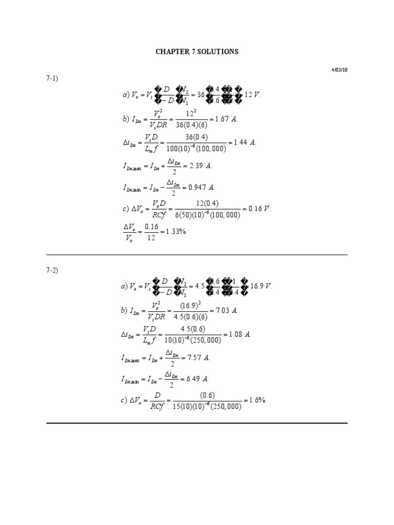 Hart Chapter 7 Solutions | PDF | Amplifier | Electrical Engineering