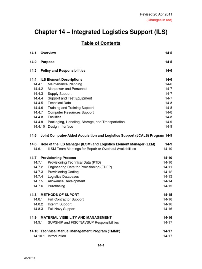 Integrated Logistics Support Guide | PDF | Logistics | Specification (Technical Standard)