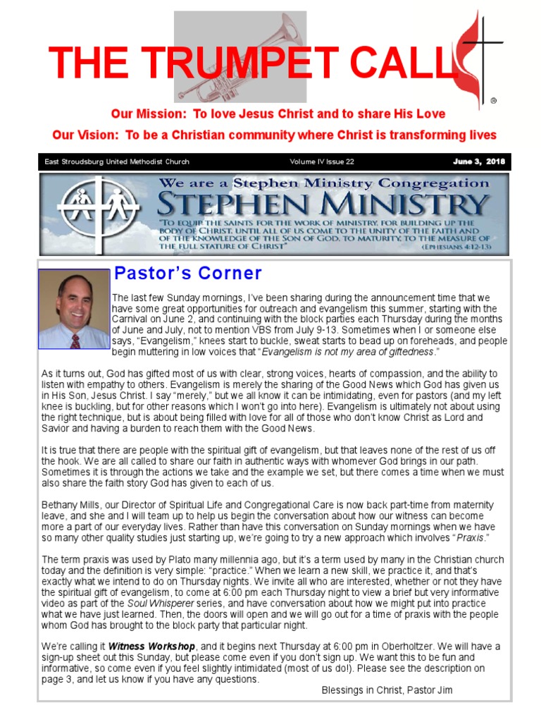 Trumpet Call 2018 June 3 FINAL | PDF | Evangelism | The Gospel