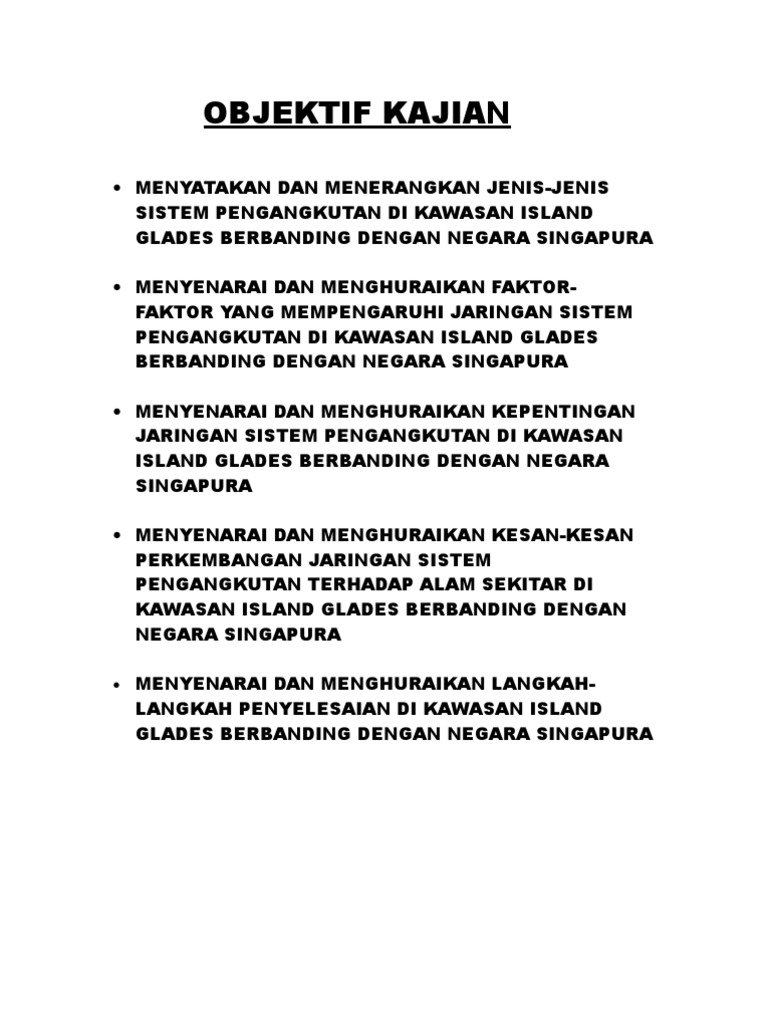 Objektif Kajian | PDF