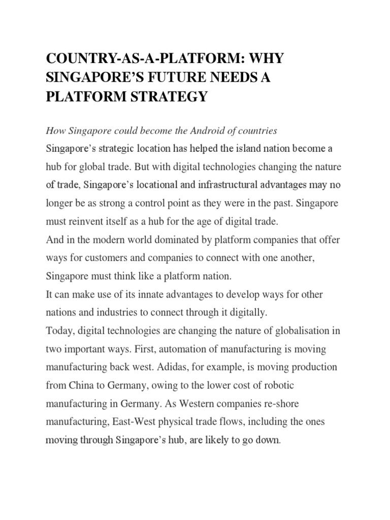 COUNTRY As Platform Business | PDF | Android (Operating System ...