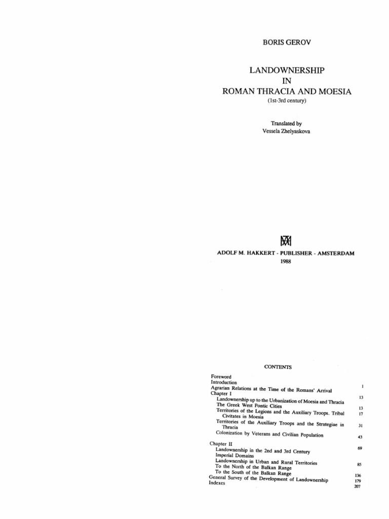 Gerov Landownership | PDF