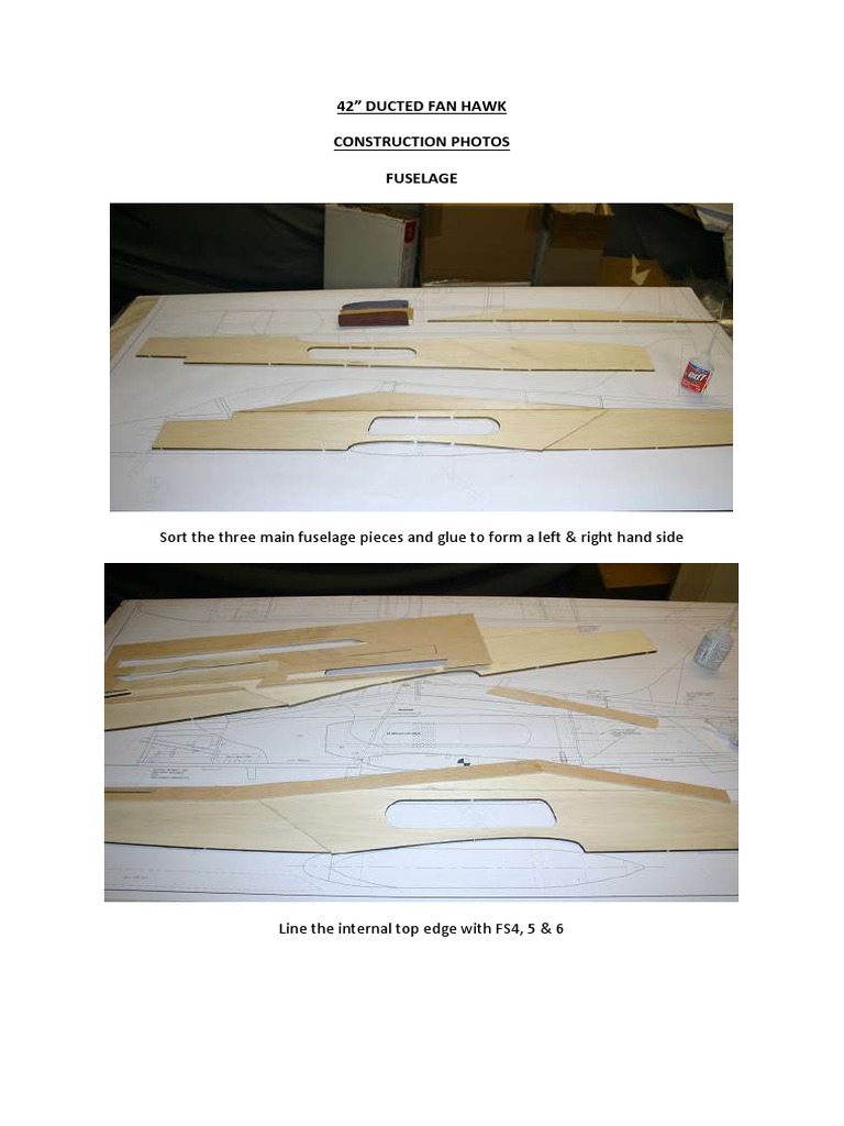 42in Hawk Build Photos | PDF | Flap (Aeronautics) | Aircraft