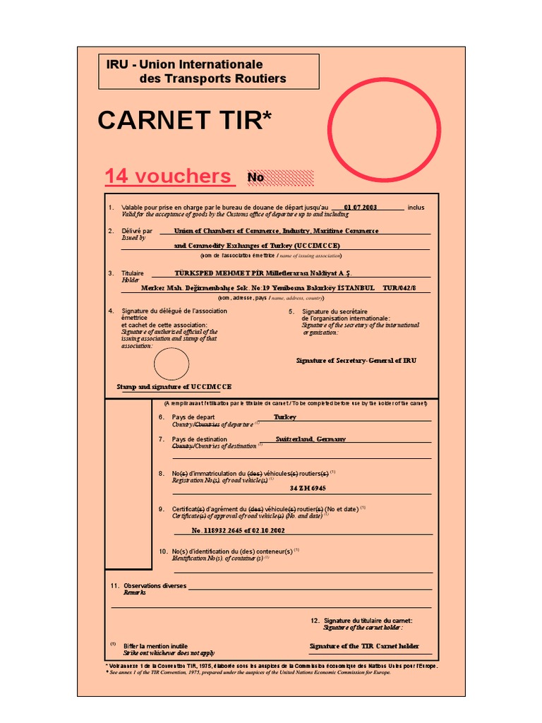 Anexa 4 PDF | PDF | Signature | Customs