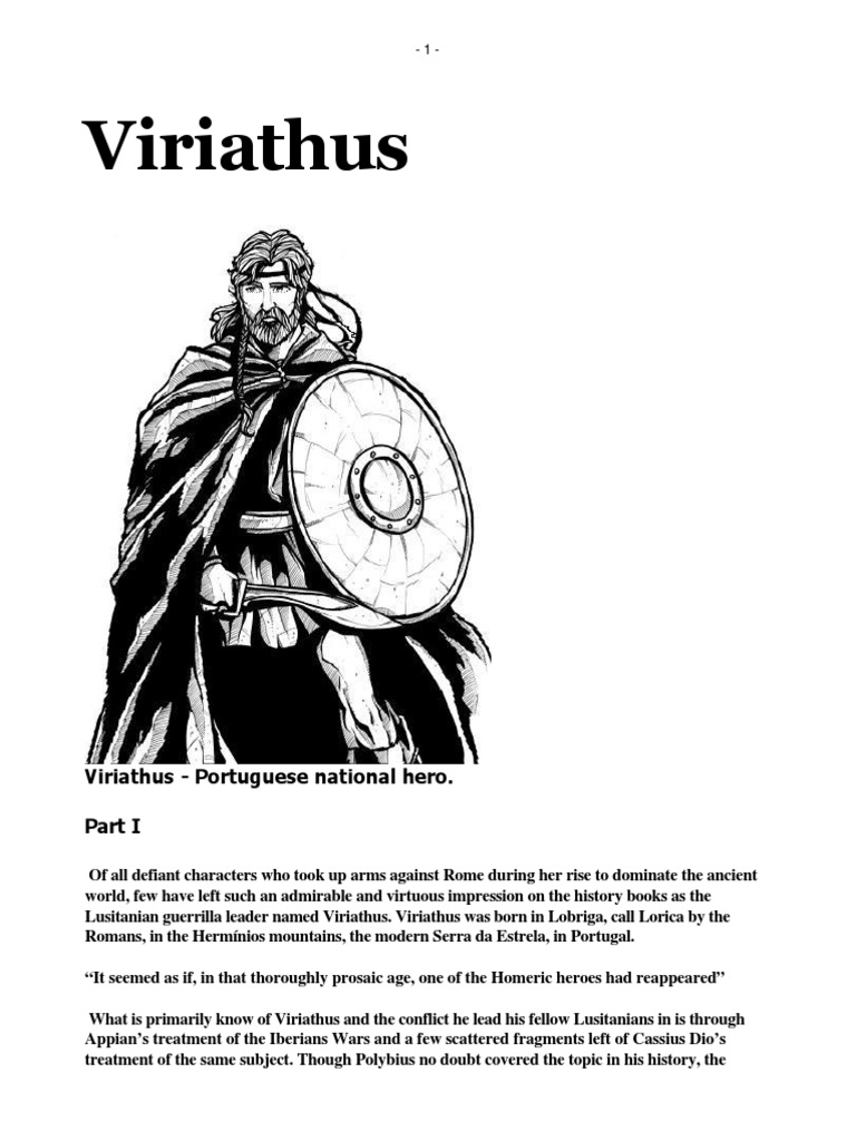 Viriathus The Lusitanian Portuguese National Hero, by The Historian ...