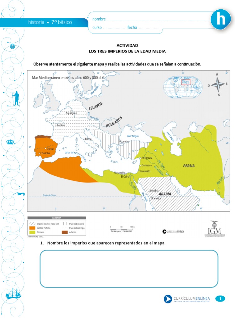 Tres Imperios de la Edad Media: Actividades | PDF | Historia