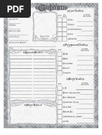 Noob's Character Sheet 2.3 (Cypher System) | PDF | Leisure | Sports
